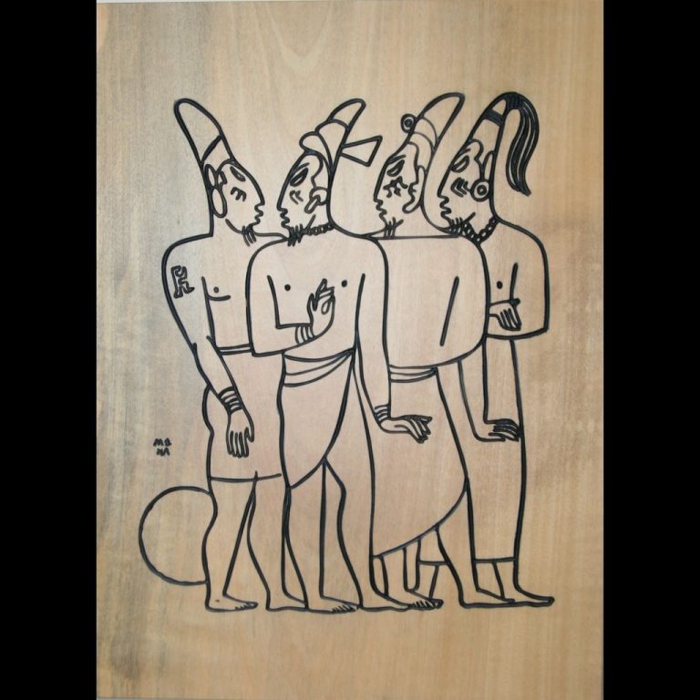 Réplica de Balám-Quitzé, Balám-Acab, Mahu-cutah e Ik-Balám - Grajeda Mena