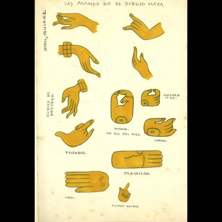 Las manos en el dibujo maya - Grajeda Mena